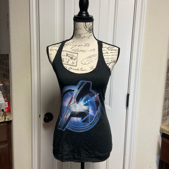 Marvel | Tops | Marvel Avengers Symbol Racerback Tankmuscle Top | Poshmark